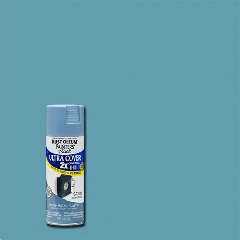 Rust Oleum Painters Touch 2x 12 Oz Satin Slate Blue General Purpose