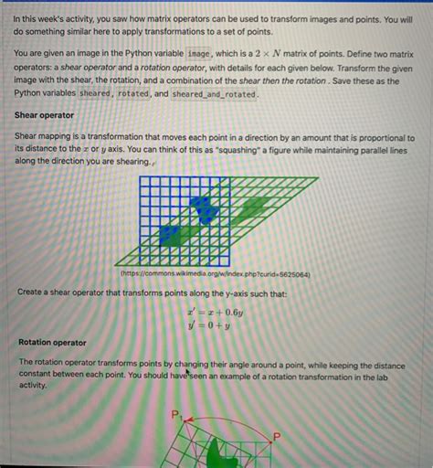 In This Weeks Activity You Saw How Matrix Operators