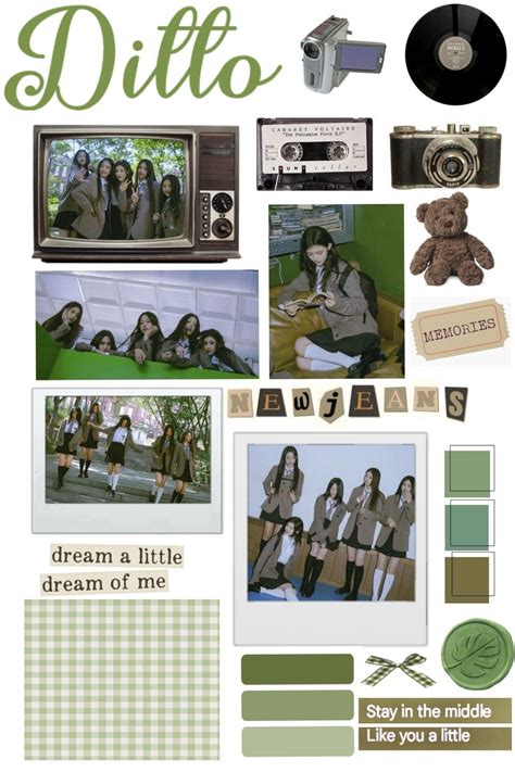 Ditto By Newjeans Sticker Sheet Iphone Case Stickers Scrapbook