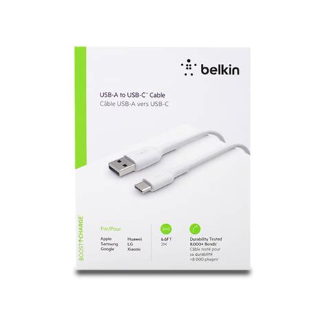 Cable USB-C to USB-A Belkin 2 Metros - ELECTROTICS