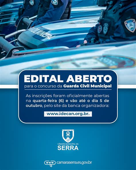 Prefeitura Da Serra Lança Concurso Para 150 Vagas Na Guarda Civil Municipal