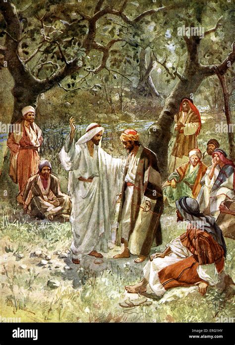 Jesus And His Disciples At Caesarea Philippi Where Christ Speaks Of