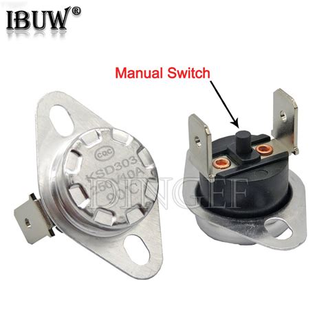 PCS KSD KSD A Degrees Celsius Manual Reset Thermostat Normally Closed