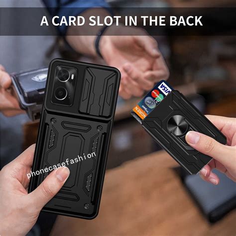 Armor Shockproof Phone Case For OPPO A A A Casing Card Slot Ring Hard Lens Protection