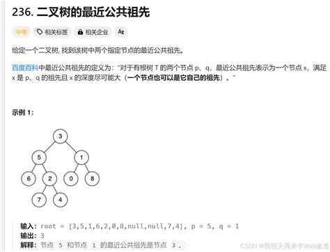 【hot100 Java】二叉树的最近公共祖先 Csdn博客 【hot100 Java】二叉树的最近公共祖先 Csdn博客