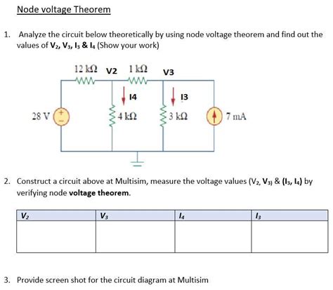 Solved Node Voltage Theorem 1 Analyze The Circuit Below Chegg Com