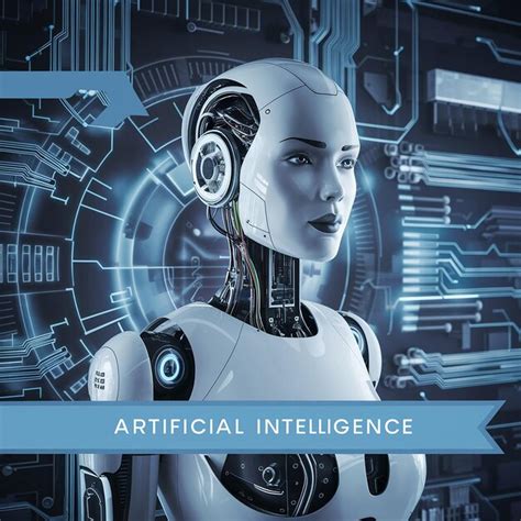 Technology And Artificial Intelligence Cybernetic Female Concepts  Background Generated With