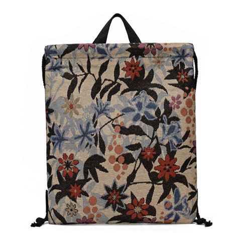 Canvas String Bag Owl Design Back Pack Katsa Bag Portable Drawstring