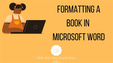 Formatting A Book In Microsoft Word DML Editing Writing