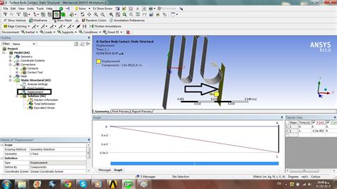 Tutorial 12 Contact Analyse Between Two Surface Body In Ansys Grabcad Tutorials