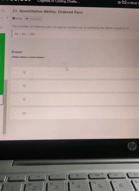 CognidaAl Coding Challe 02H40M 1 23 StudyX