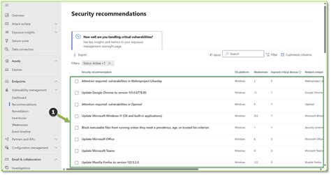 Defender Vulnerability Management Exception Action