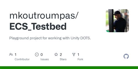 Github Mkoutroumpasecstestbed Playground Project For Working With Unity Dots