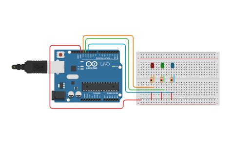 Circuit Design Périodique Blinking Leds Tinkercad