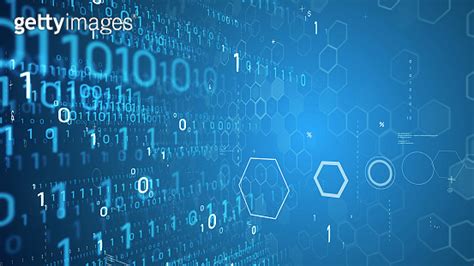 Digital transformation concept Binary code Programming 이미지