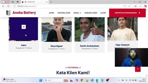 Uas Pemrograman Berbasis Web Html Css Jss Youtube