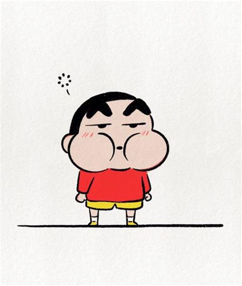 蜡笔小新图画简笔画可爱 图文简单（共12张） 简笔画图片大全