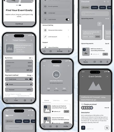 Event Booking Mobile App Ui Design Behance