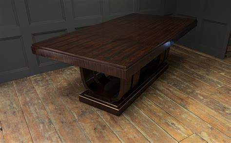 Art Deco Macassar Dining Table The Furniture Rooms