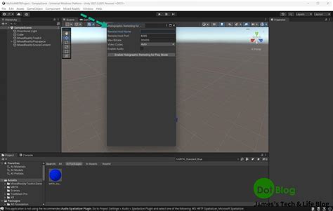 透過 Unity 建立使用 Mixed Reality Tool Kit 的 3D 應用程式 III James s Tech Life Blog 點部落