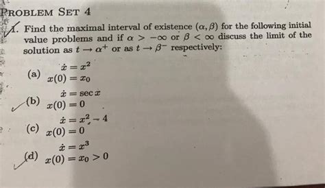 Solved Problem Set 4 Find The Maximal Interval Of