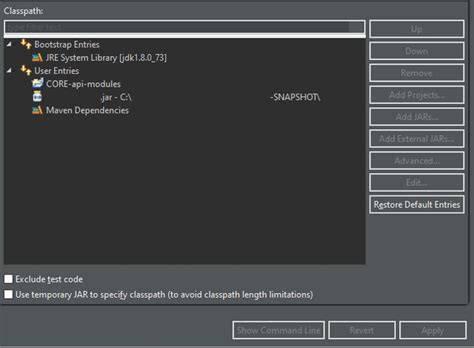 Configure Classpath In Intellij Similar To Adding A Project To Eclipses Classpath User Entries