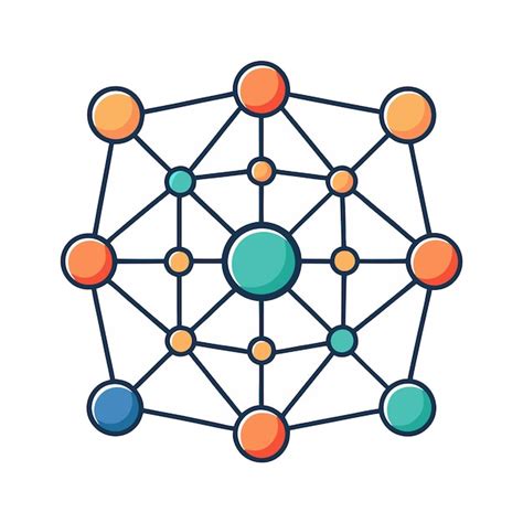 structured neural network diagram with layered node connections