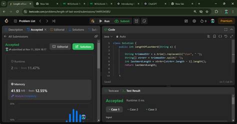 Abhi G On Linkedin Leetcode Problem 58 The Main Aim Of This Problem Is To Find The