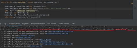 Hadoop Javalangnosuchmethoderror Orgapacheavroschemafield