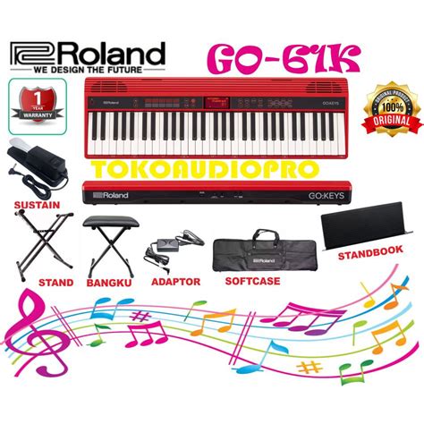Jual Roland Go Keys 61 Key Music Creation Keyboard Roland Go61k Shopee Indonesia