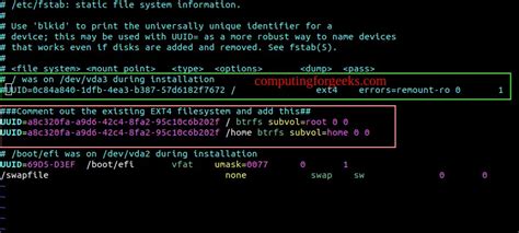 How To Convert Ext Filesystem To Btrfs Computingforgeeks