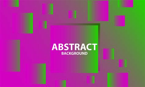 Purple And Green Gradient Abstract Modern Geometric Square Shape
