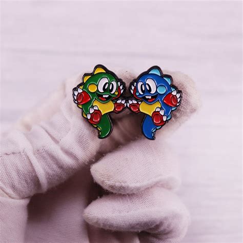 Bubble Bobble Bub And Bob Enamel Pin — Distinct Pins