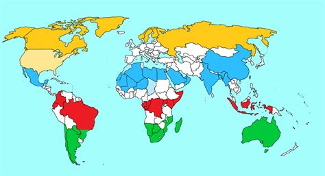 Countries Which Touch Parallels Equator Tropic Of Cancer Tropic Of
