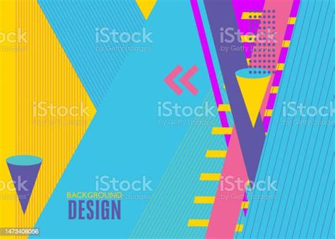 추상 그래픽 모양 템플릿입니다 빈티지 최소한의 기하학적 포스터 배너 디자인 기하학적 복고풍 요소 테마 커버 가리기에 대한 스톡 벡터 아트 및 기타 이미지 Istock