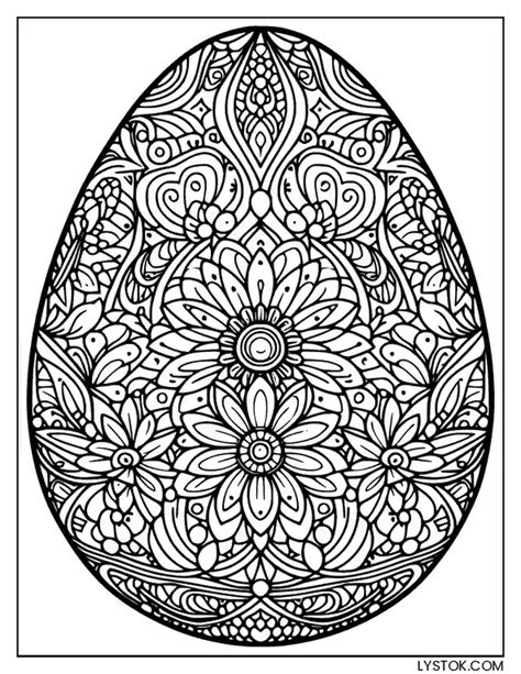 8 Безплатни за Печат Яйце Картинки за Оцветяване за Възрастни и Деца Pdf