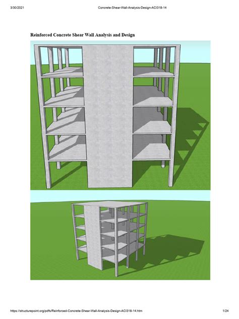 rc shear wall analysis and design pdf reinforced concrete shear