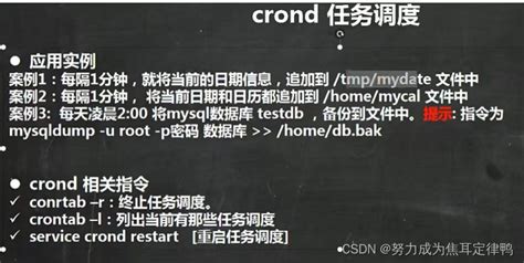 linux crond任务调度之crontab linux中中止任务调度 csdn博客