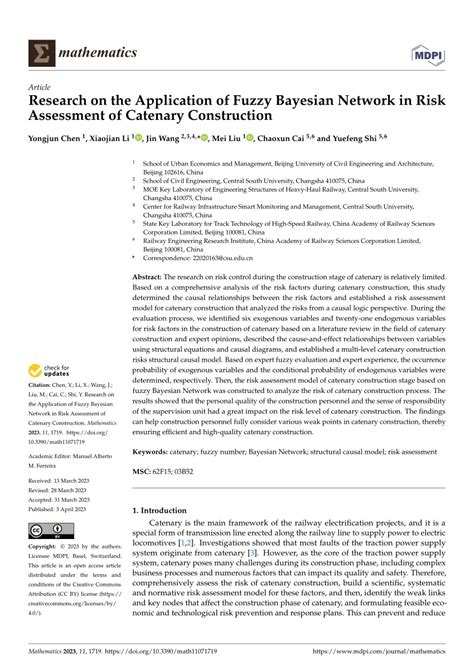 Pdf Research On The Application Of Fuzzy Bayesian Network In Risk