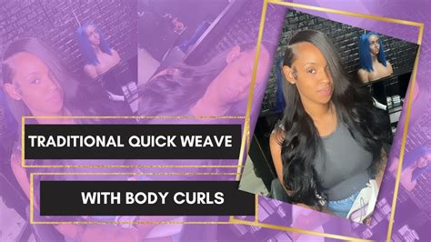 deep side part traditional quick weave tutorial for beginners body