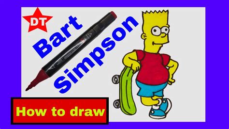 How To Draw Bart Simpson Youtube