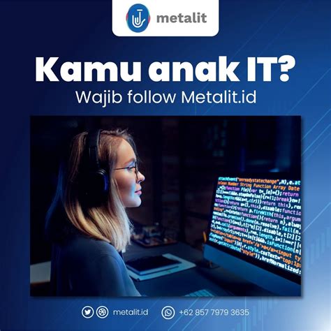 Selain Di Instagram Talent It Juga Wajib Follow Kami Di Linkedin‼️ Pt Metamorfosa Teknologi