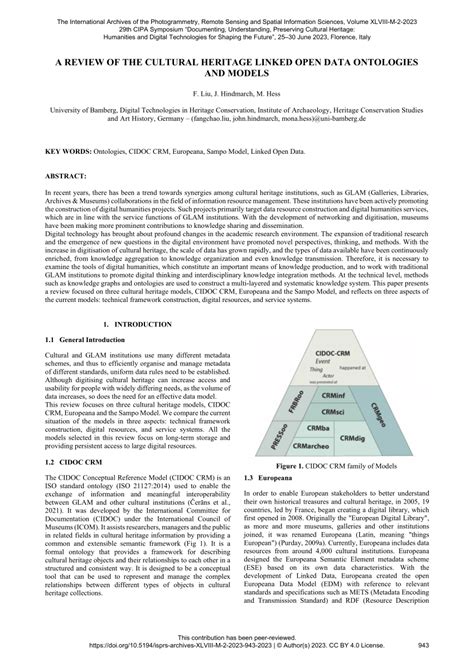Pdf A Review Of The Cultural Heritage Linked Open Data Ontologies And Models