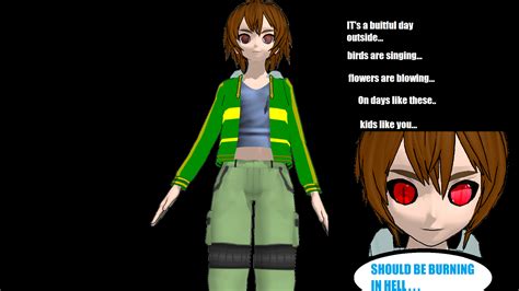 Chara Undertale Mmd DL By Desro Genus By DesroGenus On DeviantArt