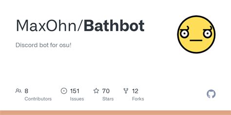 github maxohn bathbot discord bot for osu