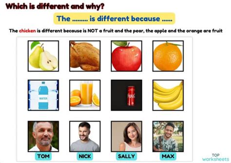 Movers Speaking Which One Is Different Interactive Worksheet