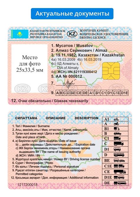 Образец водительского удостоверения казахстана 89 фото