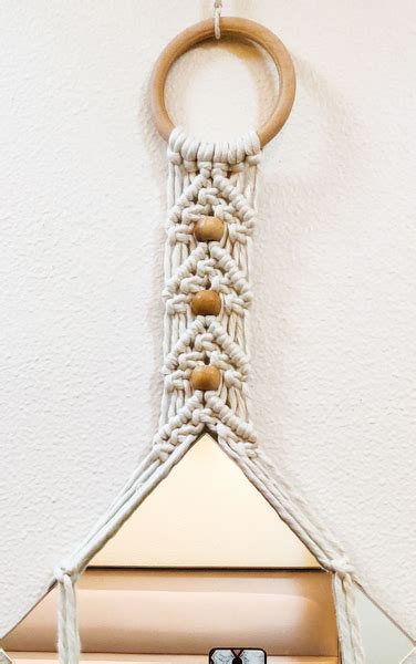 Macrame Diamond Mirror
