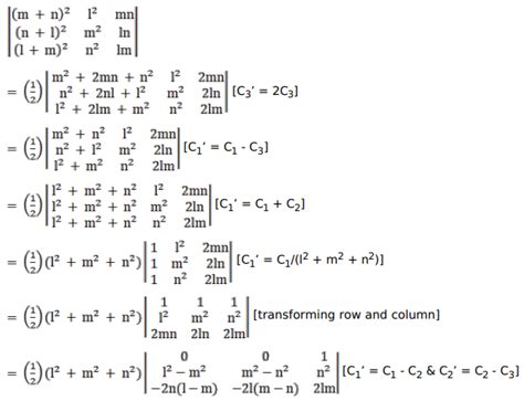 Using Properties Of Determinants Prove That