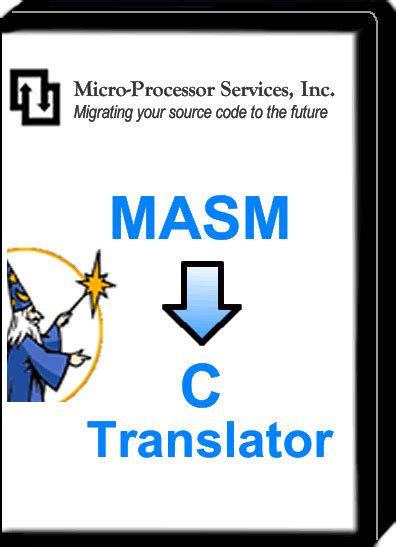 Convert Microsoft Masm To C With Masm2c Translator Converter
